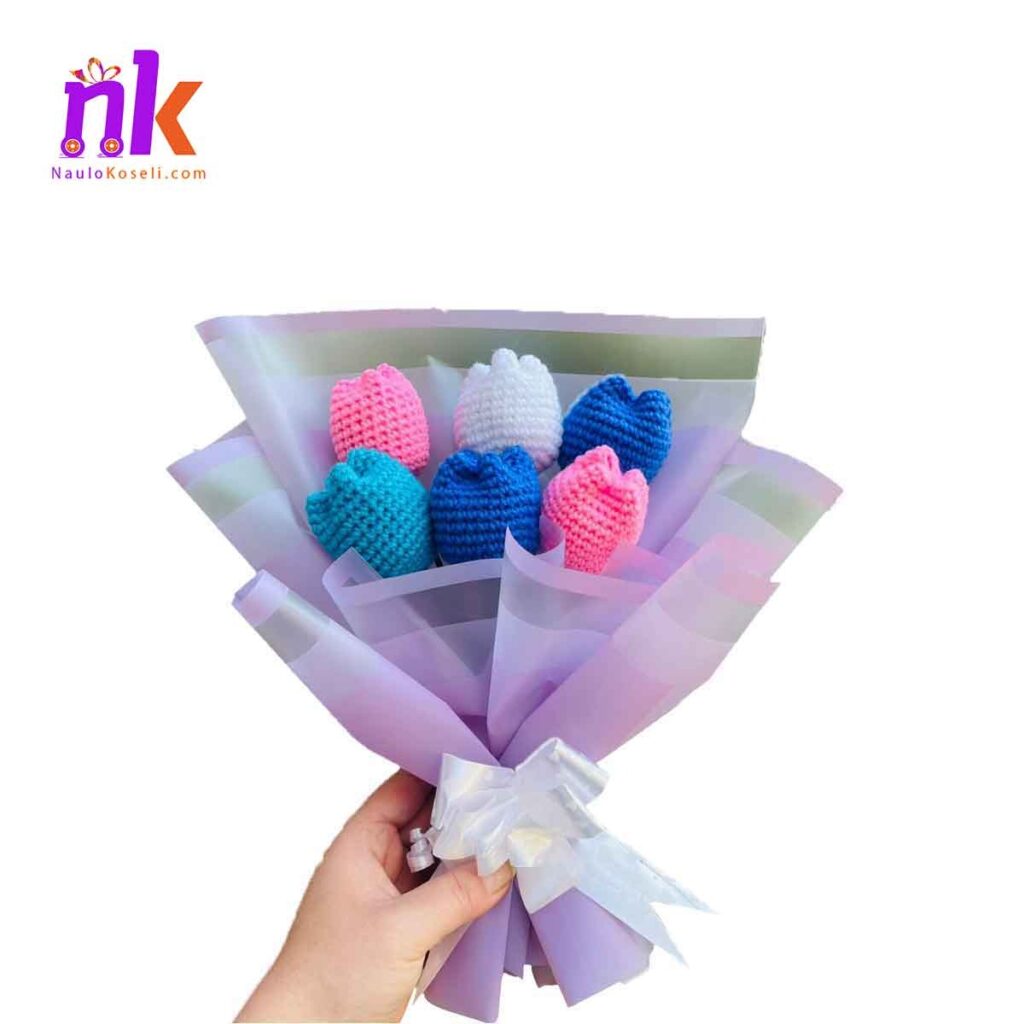 Handmade Crochet Tulip Bouquet - NauloKoseli.com